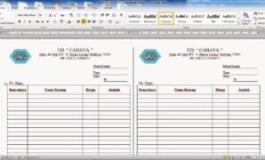 Inilah Cara Membuat Nota Di Word - SEPUTAR KERJA